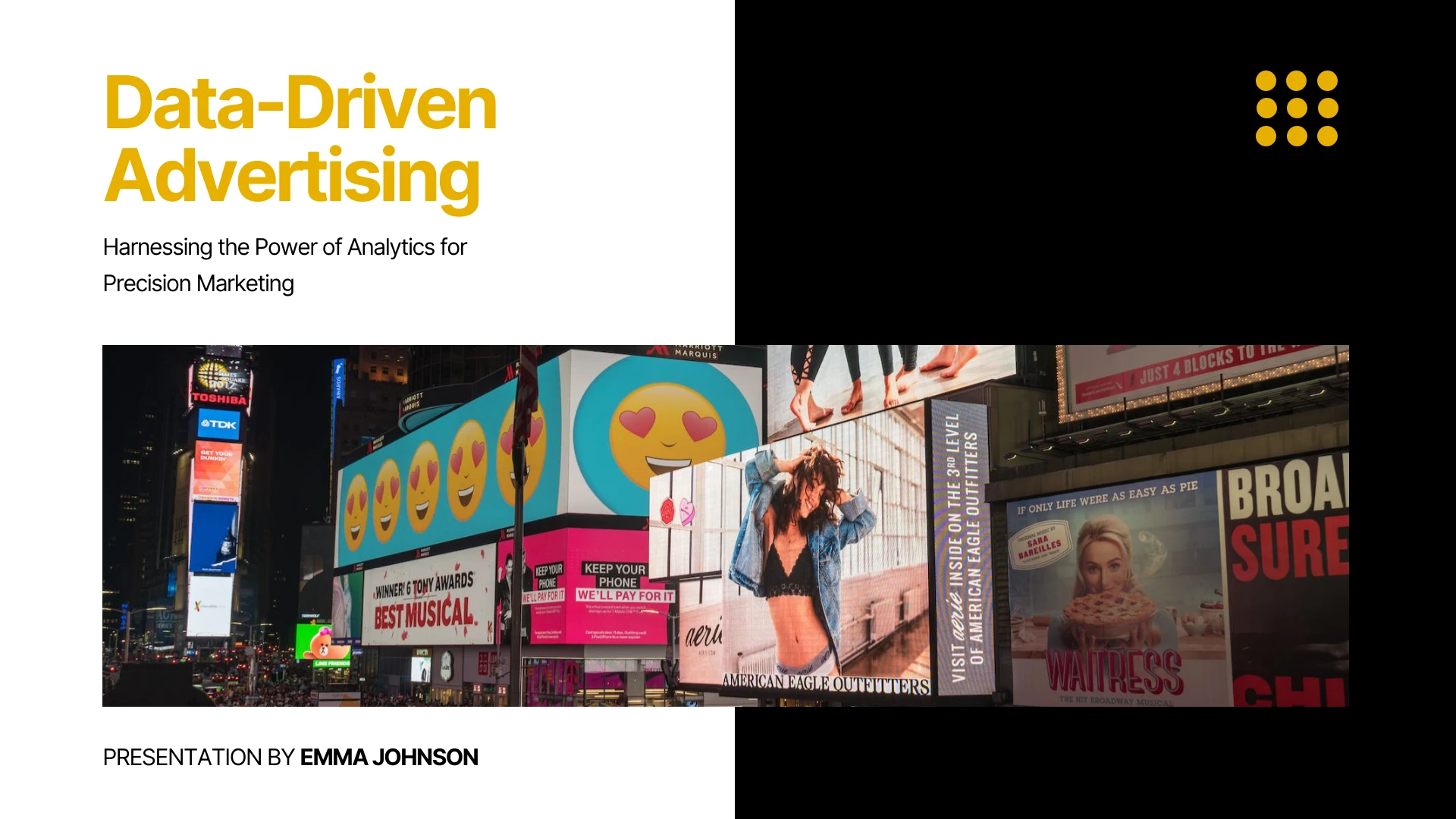 Data-Driven Advertising Presentation Template - Venngage