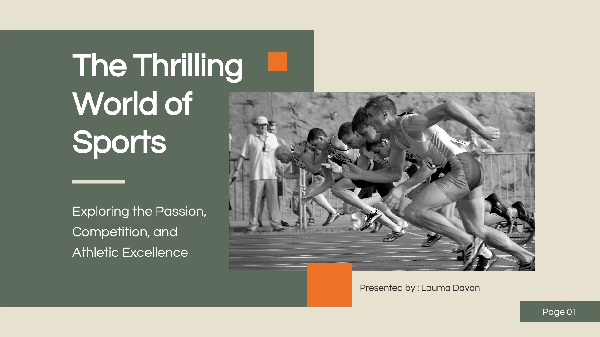 Sports Presentations Template - Venngage