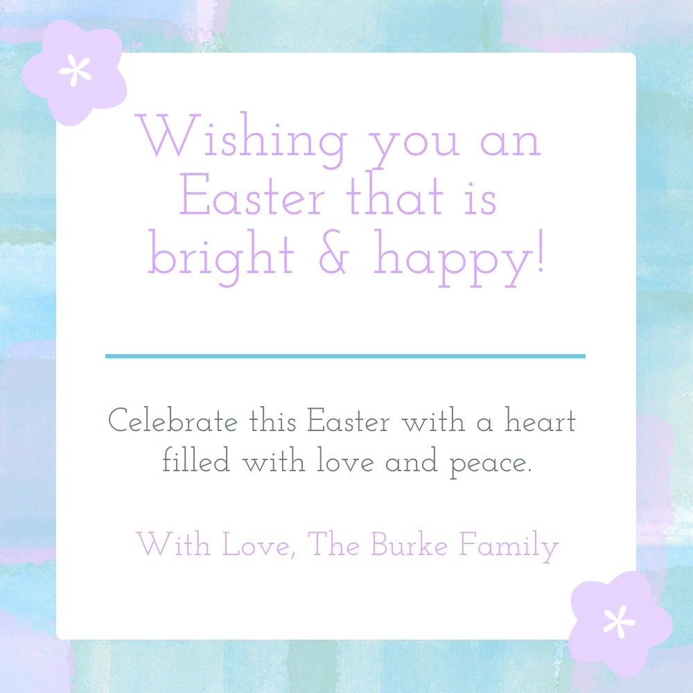 Bright Easter Holiday Card - Venngage
