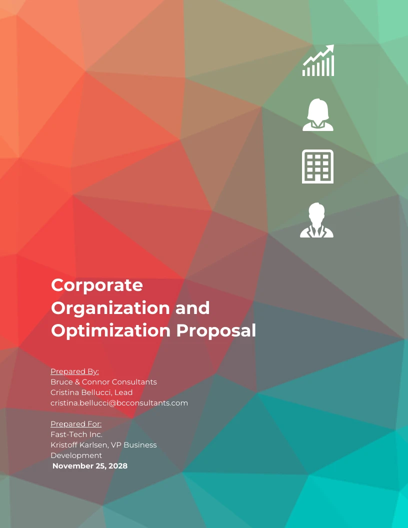 Contrast Color Business Consulting Proposal Template - Venngage