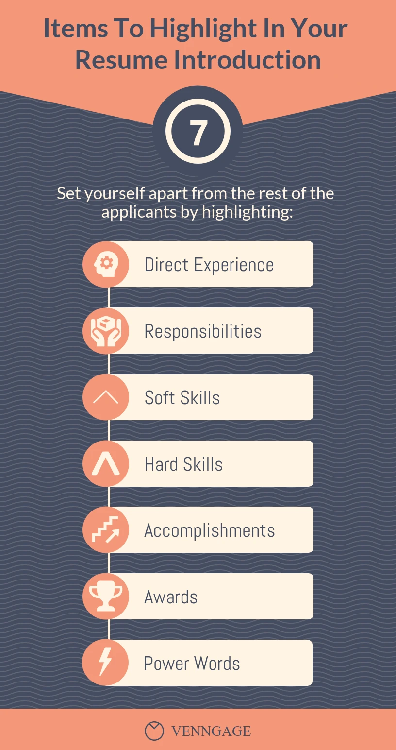 Key Items For a Resume List Infographic Template - Venngage