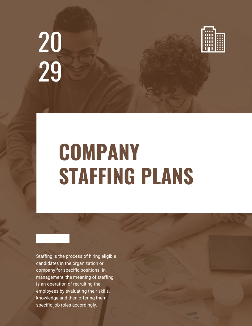 Modern Company Staffing Plan Template - Venngage