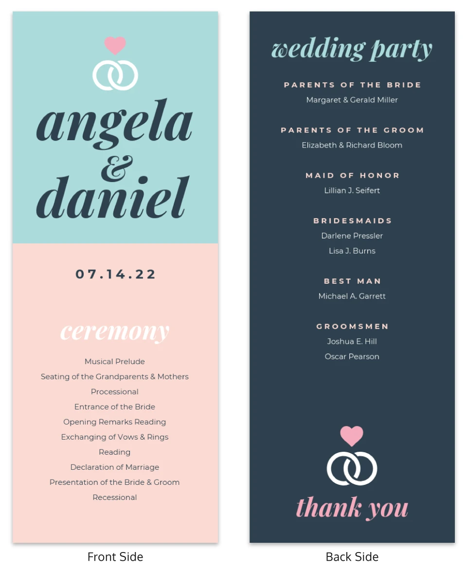 Wedding Program Booklet Template Free Catholic Wedding Program