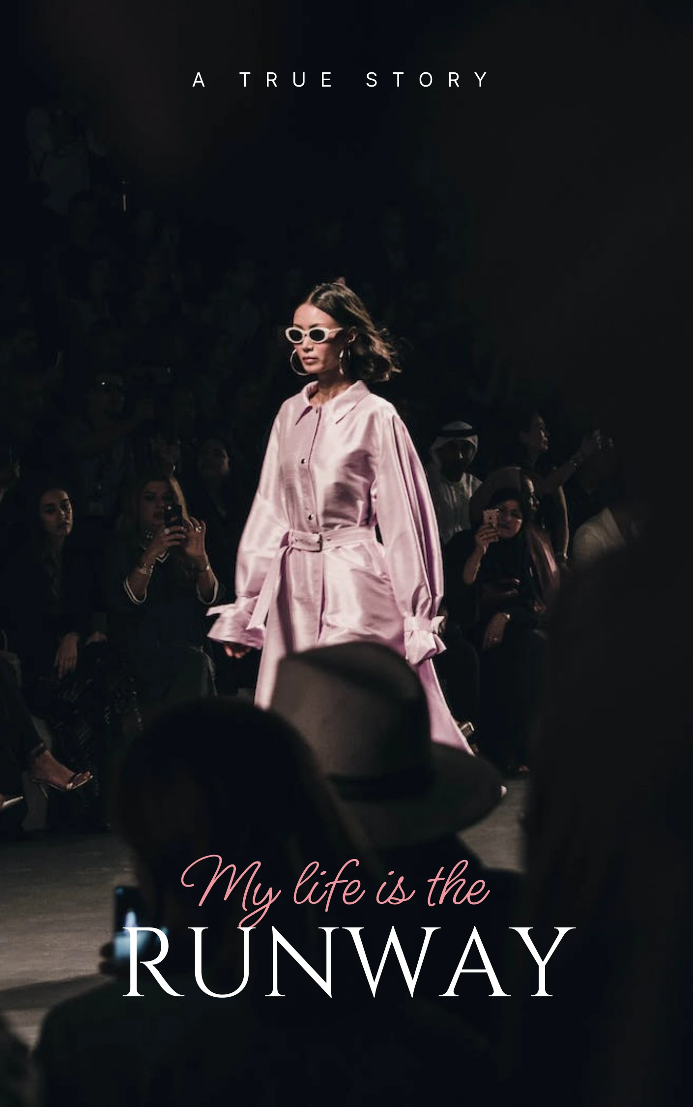 Black Modern Elegant Photo Autobiography Book Cover - Venngage