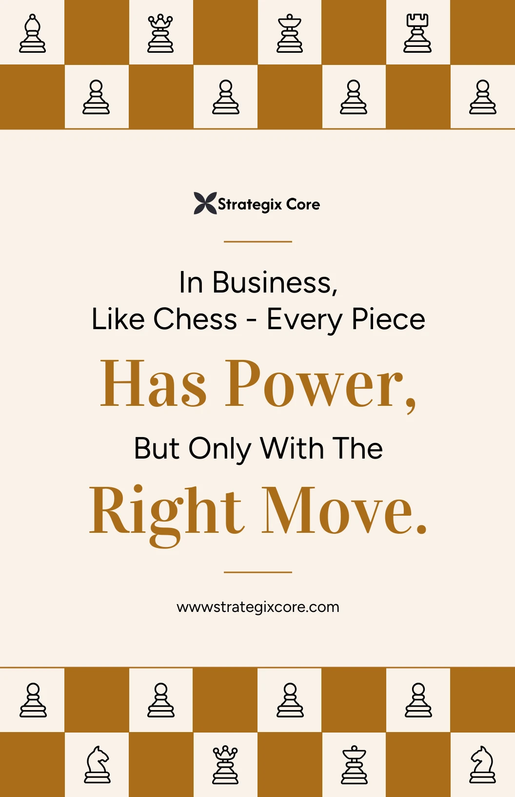 Strategic Business Motivational Poster Template - Venngage
