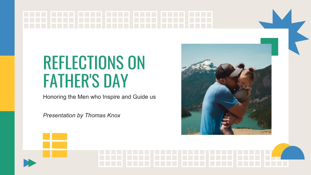 Celebrating Father's Day Presentation Template - Venngage