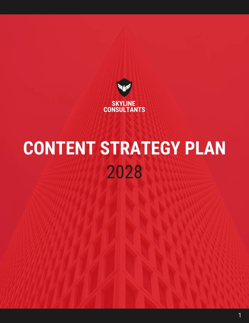Content Strategy Plan Proposal Template - Venngage