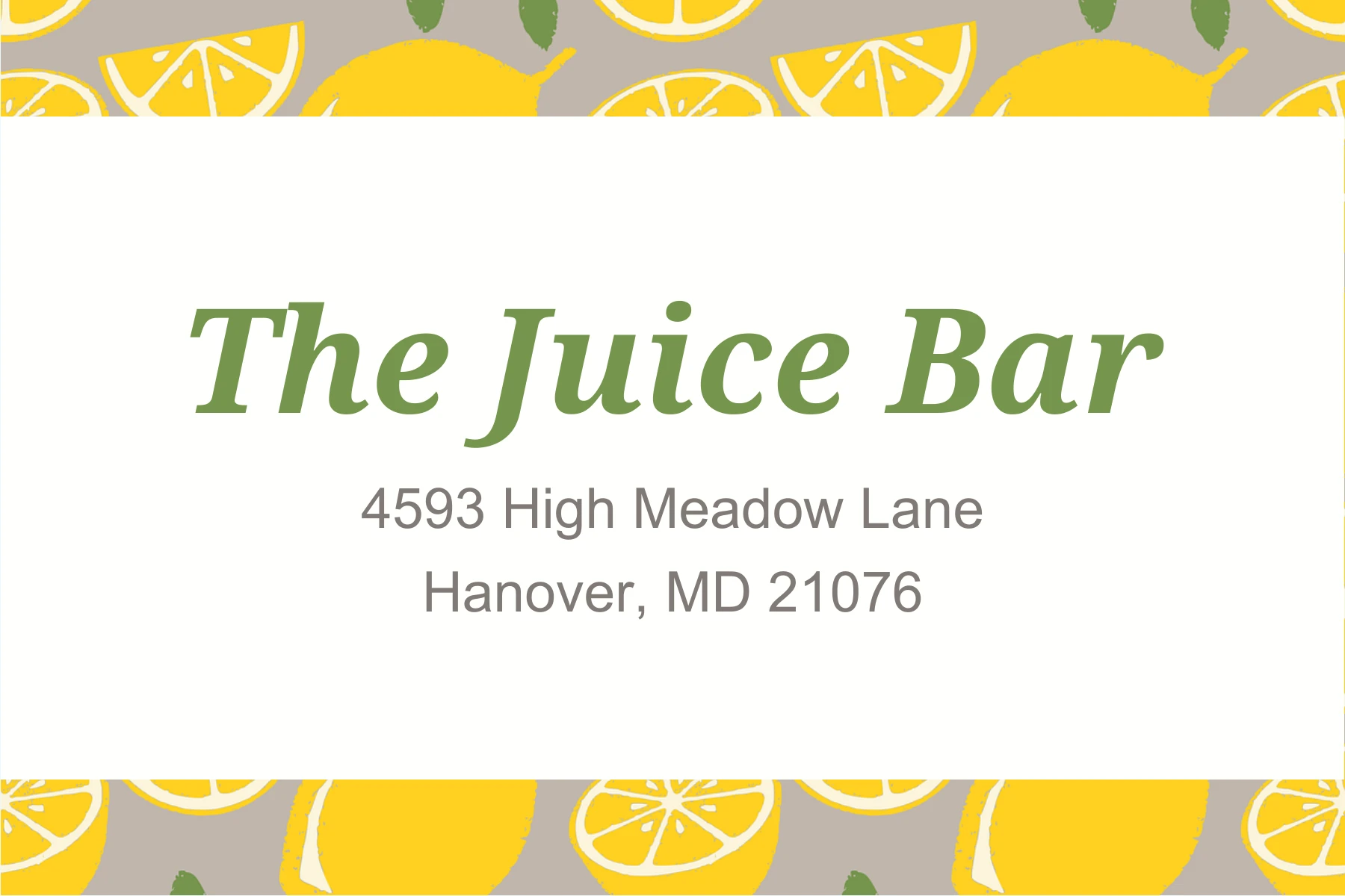 Yellow Illustration Food Service Address Label - Venngage