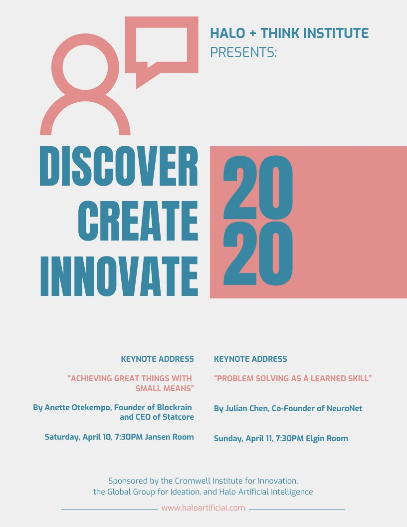 Innovation Conference Event Poster - Venngage