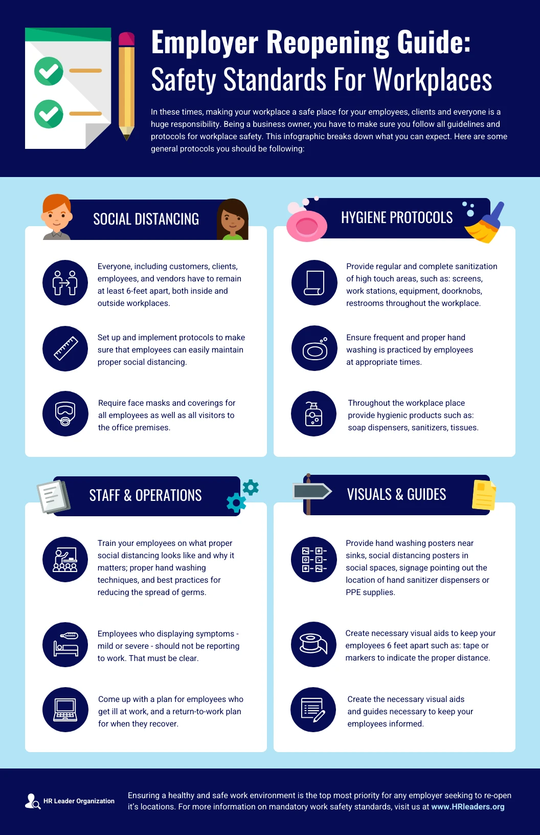 Employer Reopening Guide Tabloid Poster - Venngage