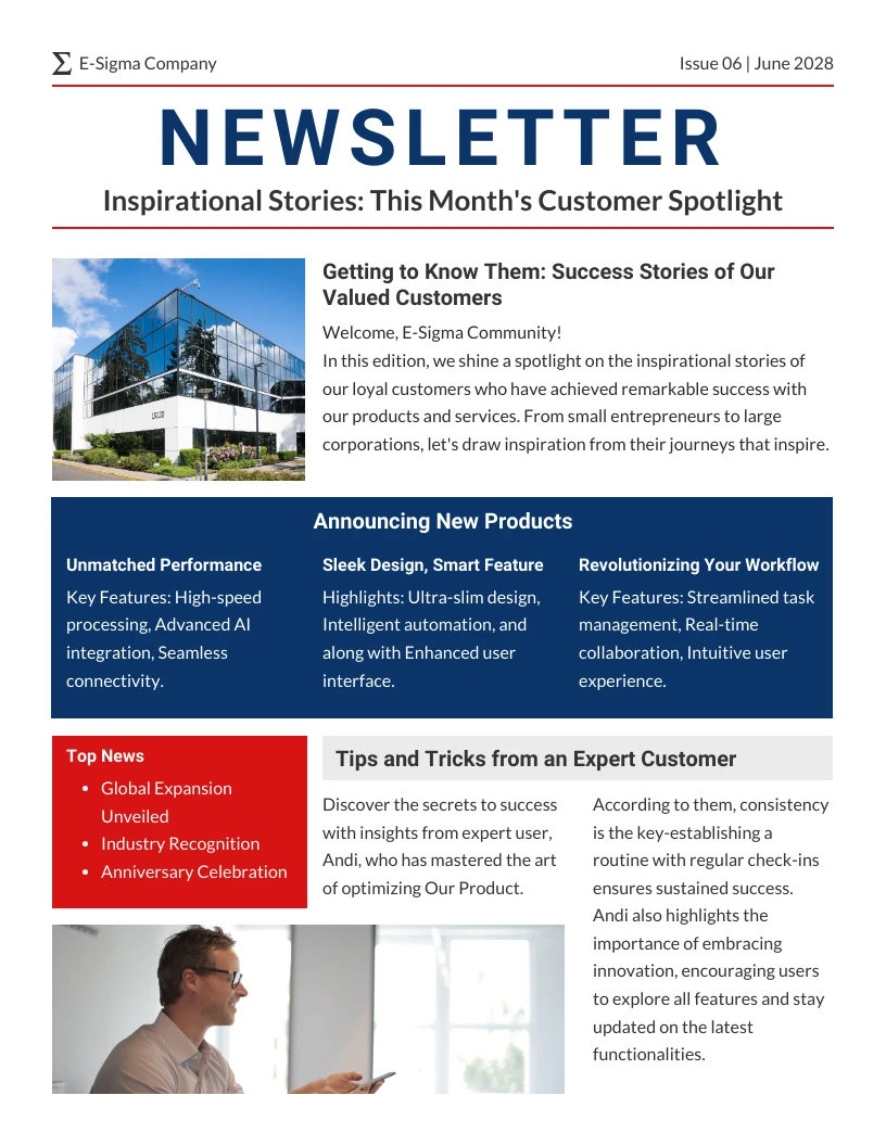 Boletín de atención al cliente - Venngage