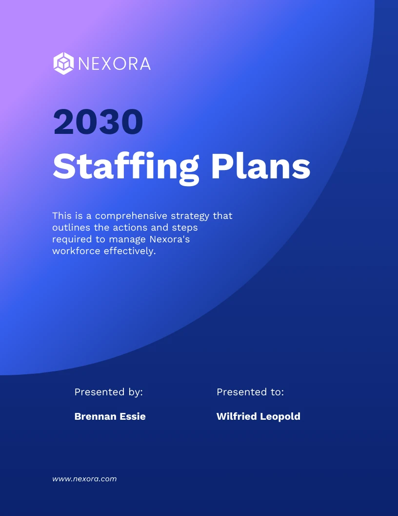 Company Staffing Plan Template - Venngage