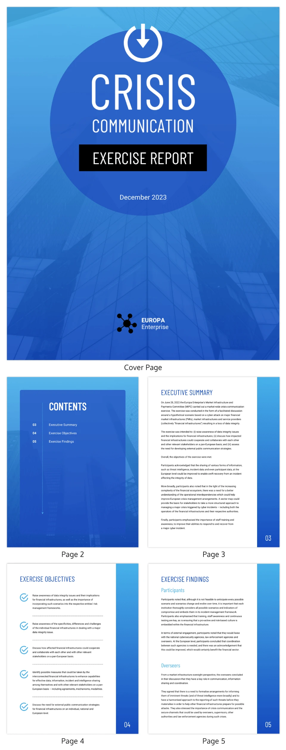 Crisis Communication Exercise Report Template - Venngage
