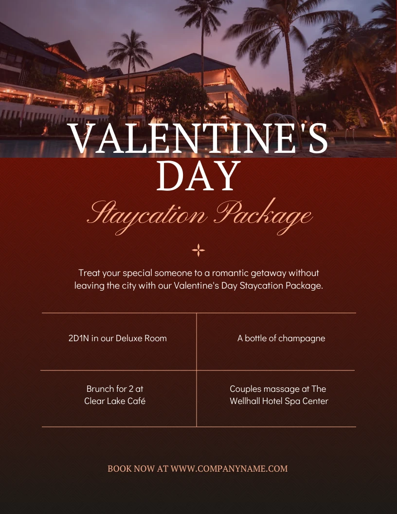 Red Maroon Valentine Promo Package Poster - Venngage