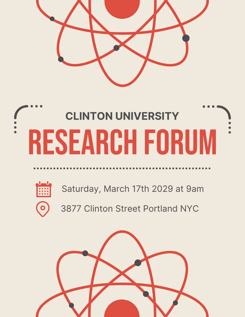 Cream And Red Pastel Classic Illustration Science Fair Poster - Venngage