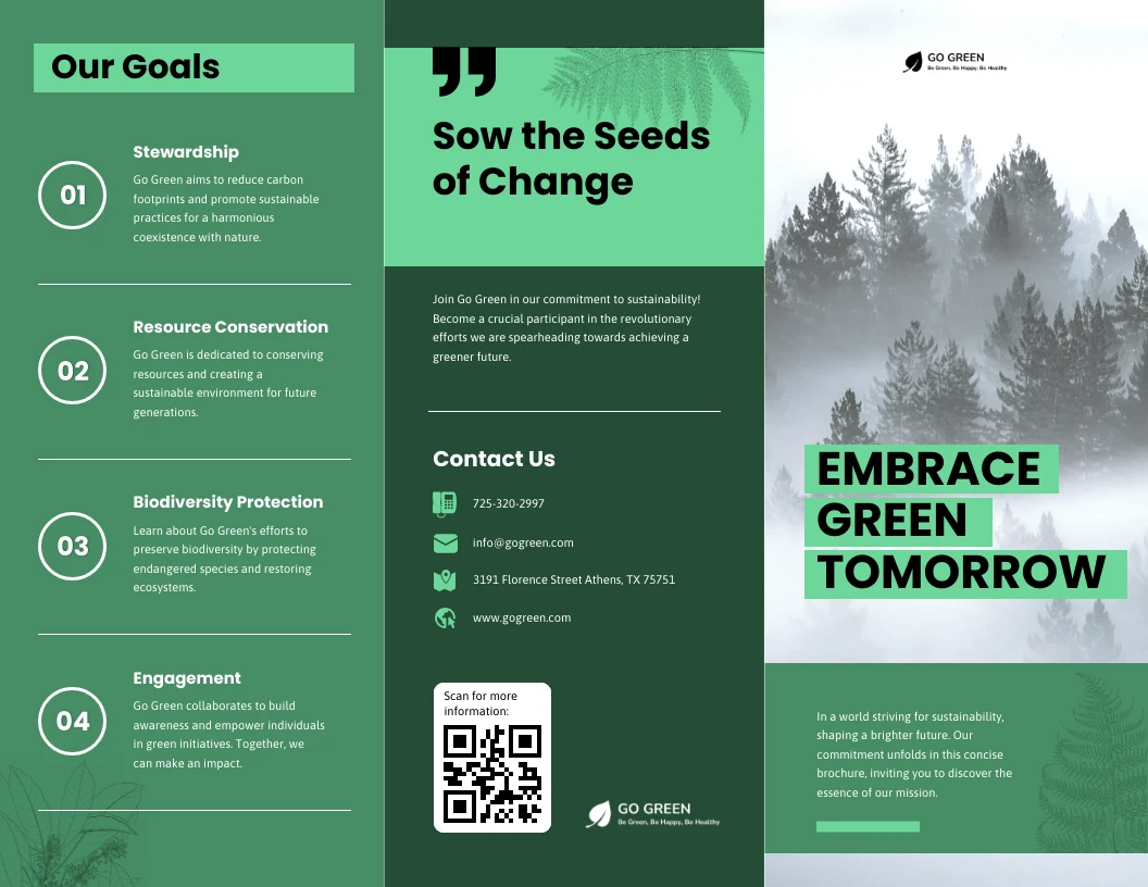 Initiatives Brochure Template - Venngage