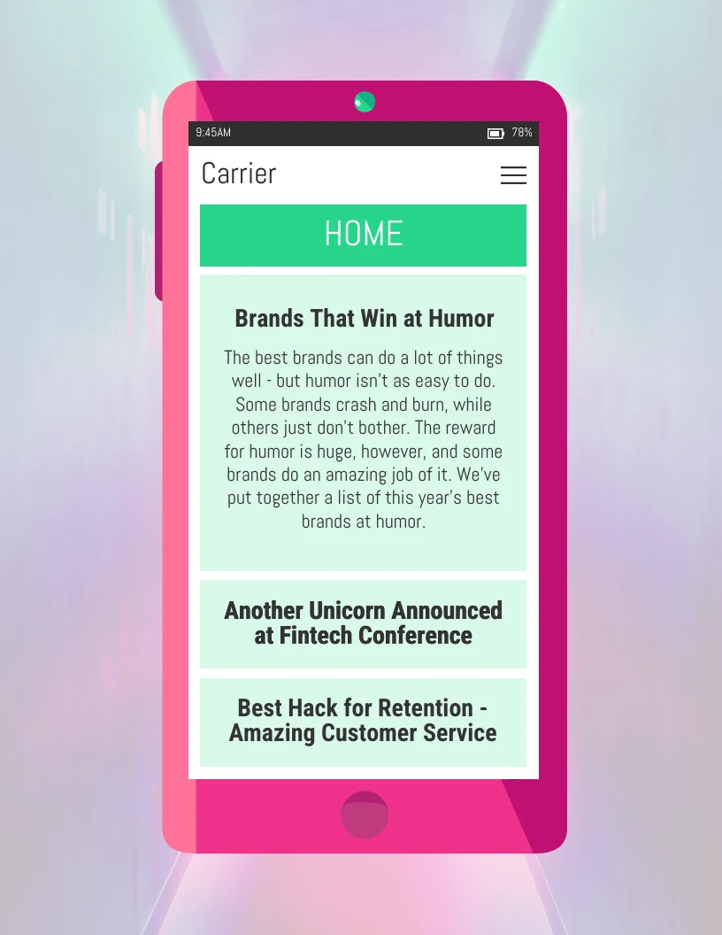 Pink Website Wireframe Template - Venngage