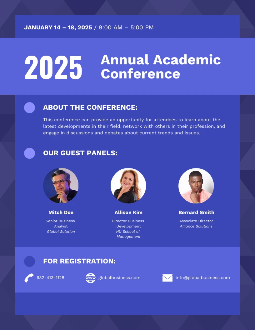 Poster For Conference Template