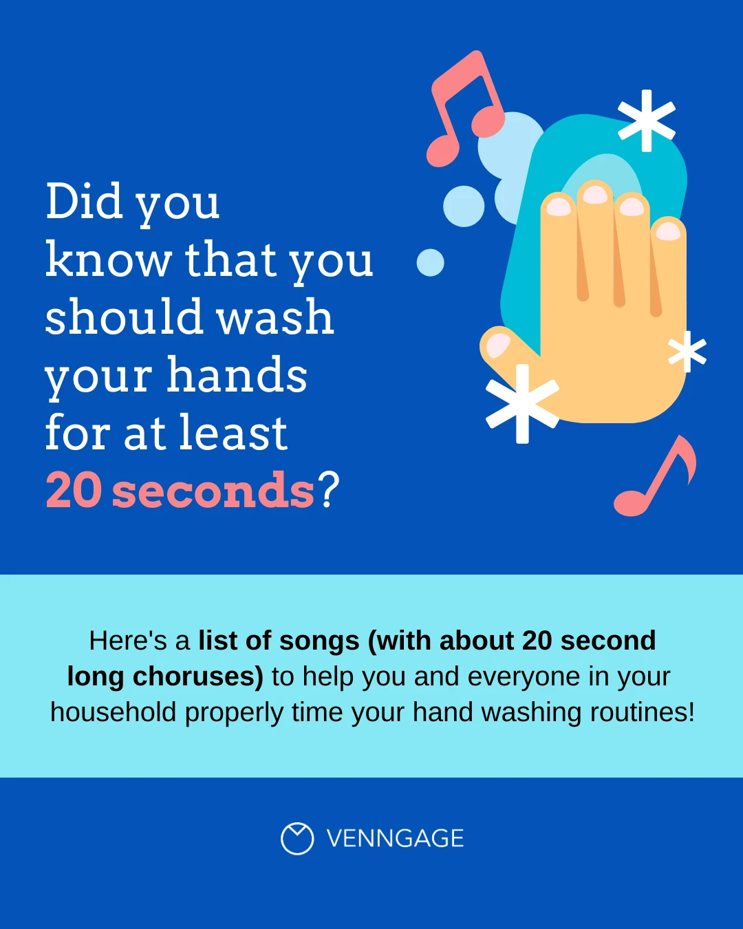 Hand Washing Songs Instagram Carousel Post Slides - Venngage