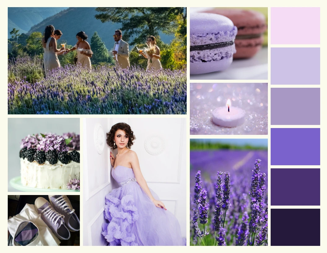 Esquemas De Colores De Boda De Lavanda 19 Ideas De Paletas De Colores