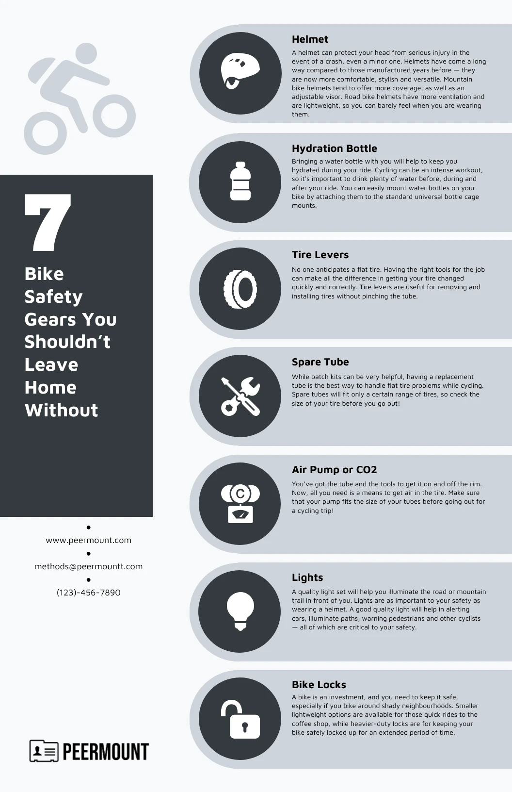 Bike Safety Infographic Template - Venngage