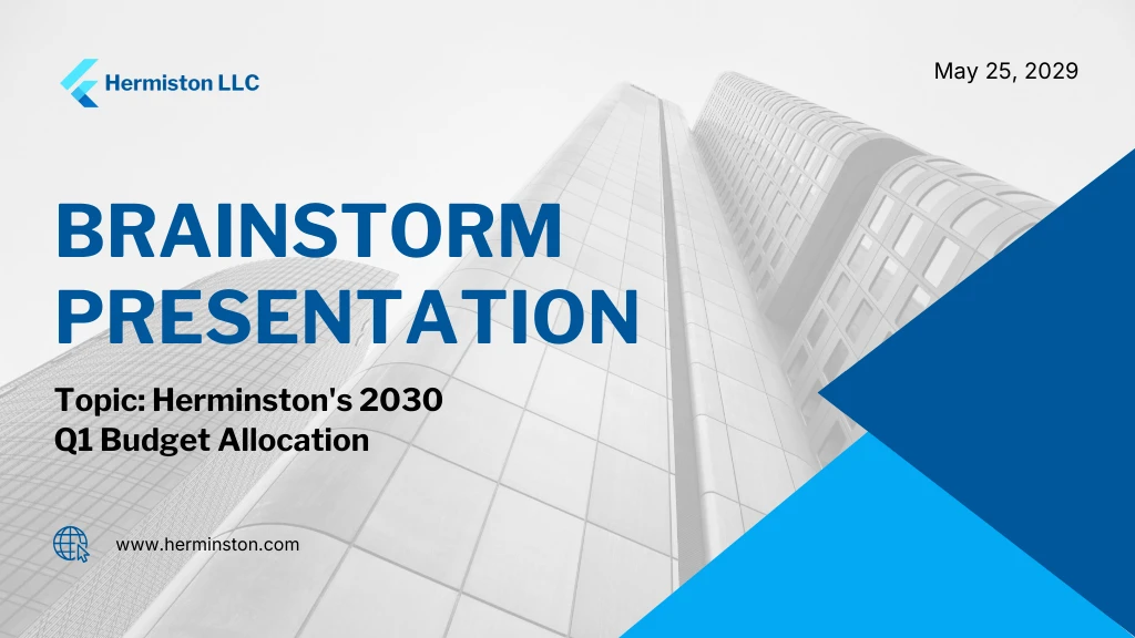 Professional Brainstorm Presentation Template - Venngage