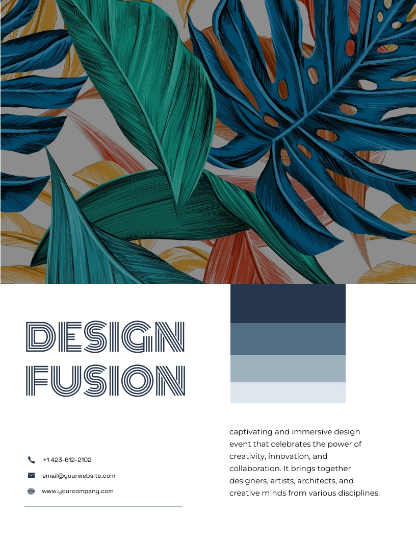 Blue Art Event Plan Template - Venngage