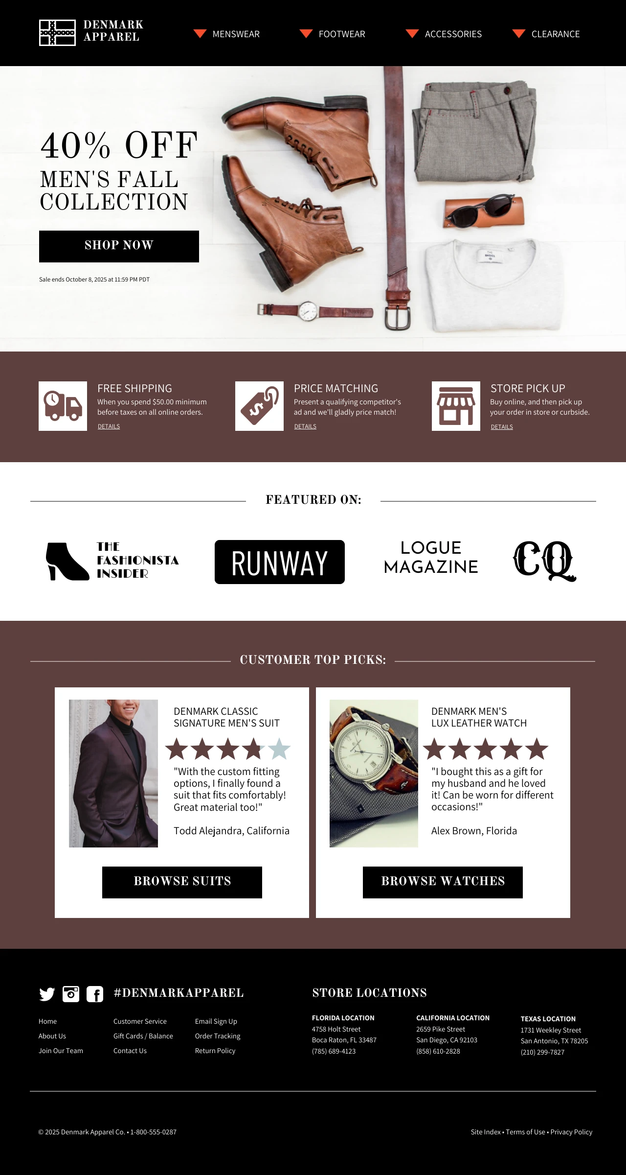 Ecommerce Retail Fashion Landing Page Wireframe Template - Venngage