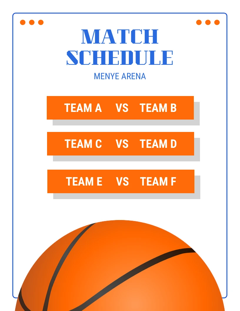 White Minimalist Match Schedule Template Venngage white-minimalist-match-schedule-template-venngage