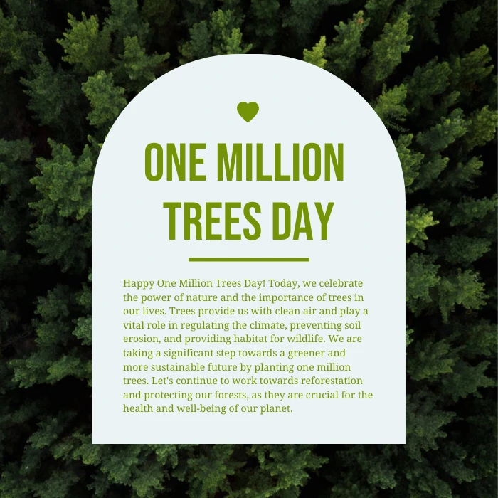 Green And White Simple Tree Day Instagram Banner - Venngage