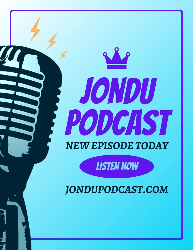 Podcast Flyer Template - Venngage