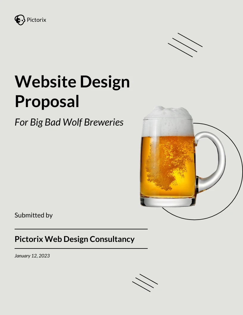 Website Design Proposal Template - Venngage
