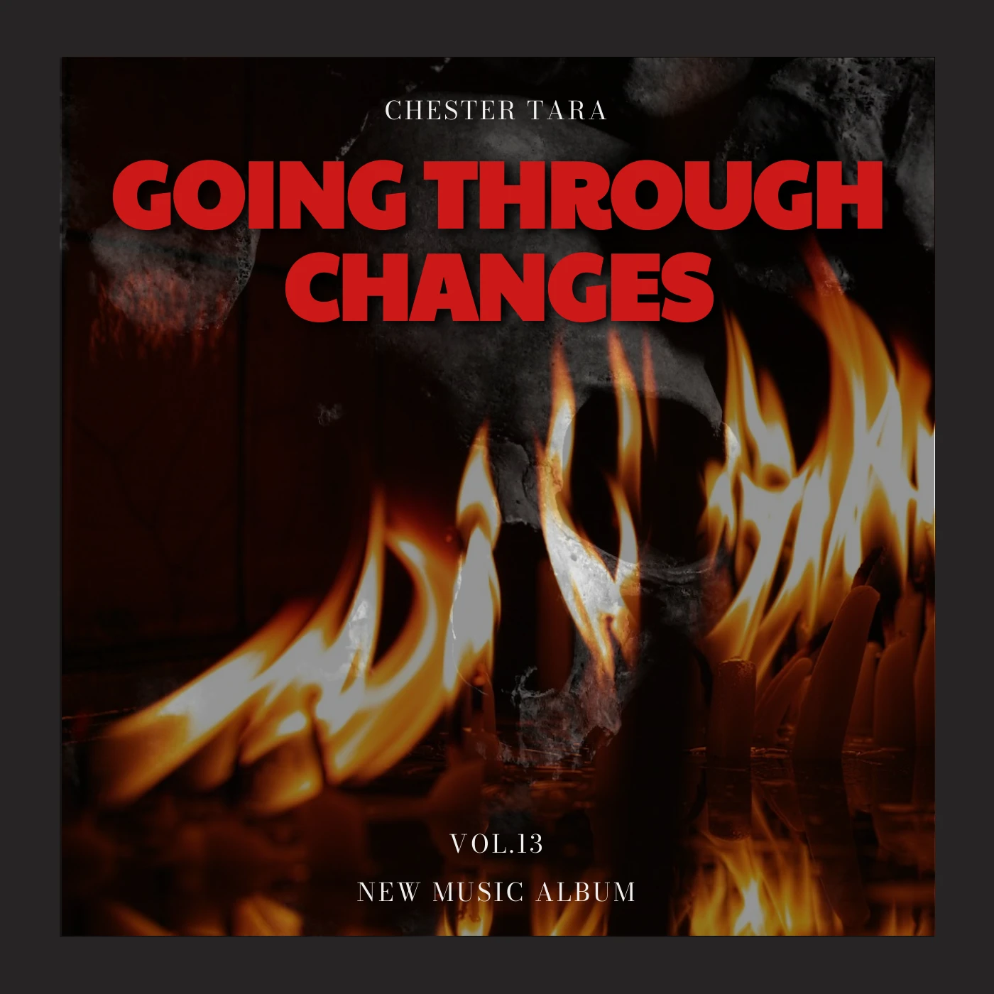 Dark Grey Modern Bold Rock Album Cover - Venngage