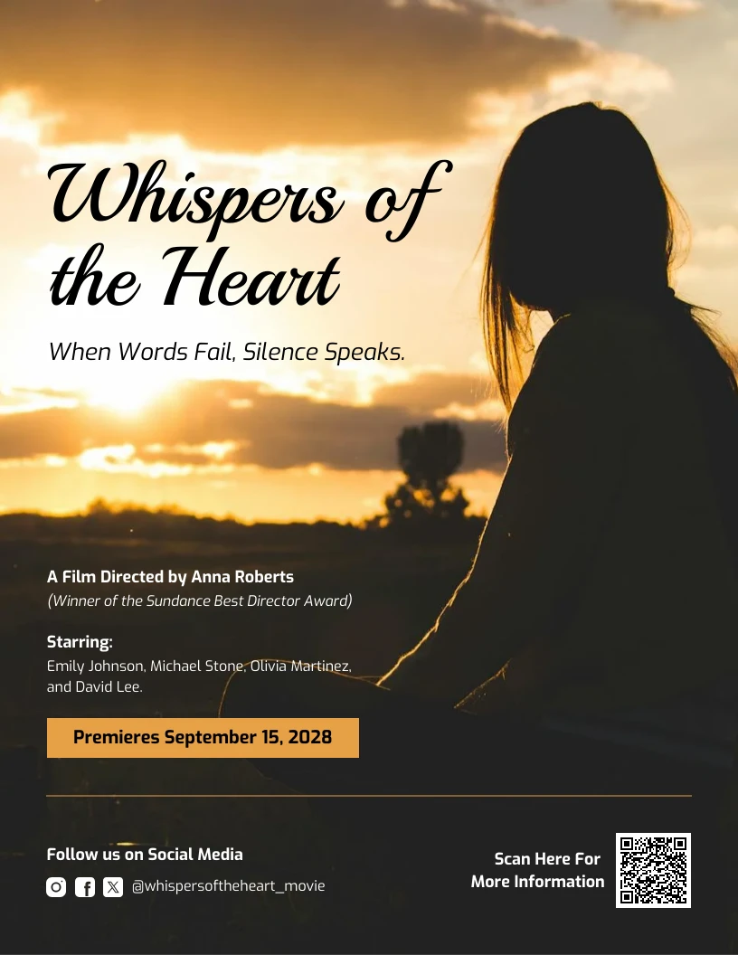 قالب ملصق فيلم الدراما - Venngage