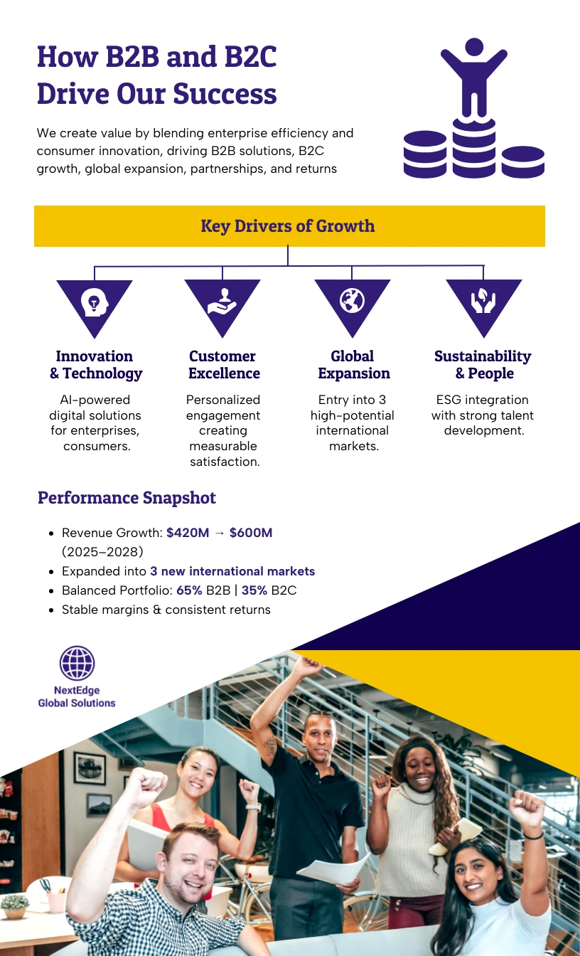 B2B & B2C Success Infographic Template - Venngage