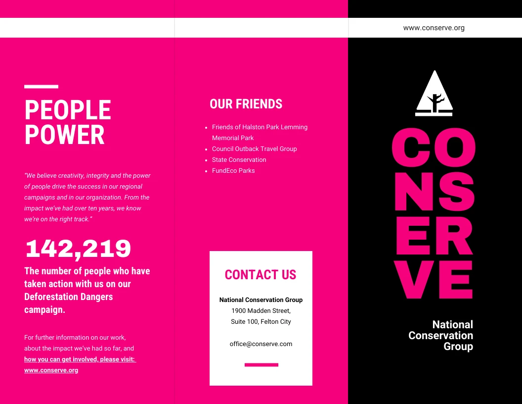 Non Profit Conservation Climate Change Tri Fold Brochure Template ...