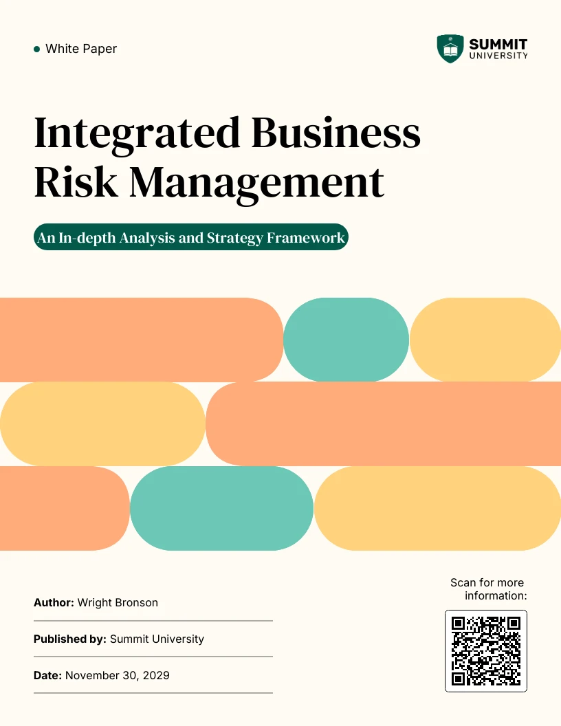 Business Risk Management White Paper Template - Venngage