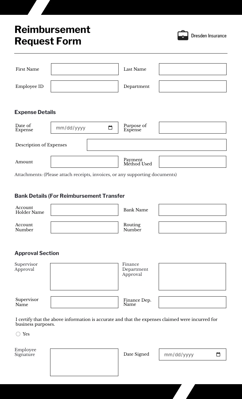 Time Off Request Form Template - Venngage