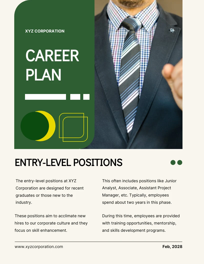 Modern Simple Career Plan Template - Venngage