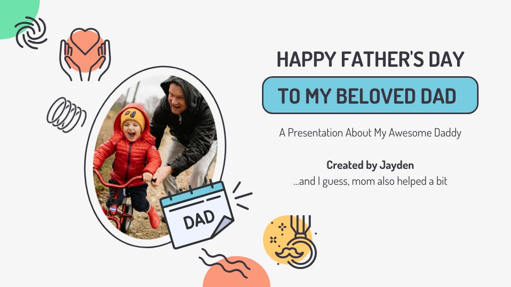 Colorful and Modern Father's Day Presentation - Venngage