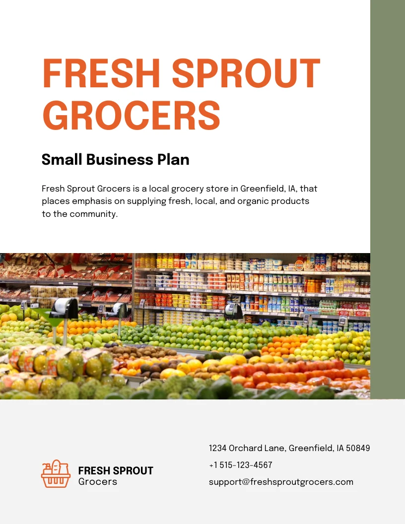 Small Business Plan Template - Venngage