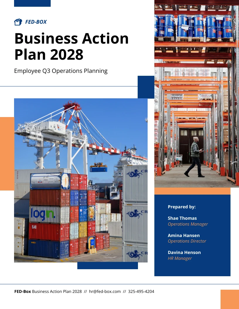 Business Initiative Action Plan Template - Venngage
