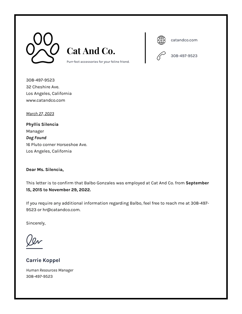 Corporate Letterhead - Venngage