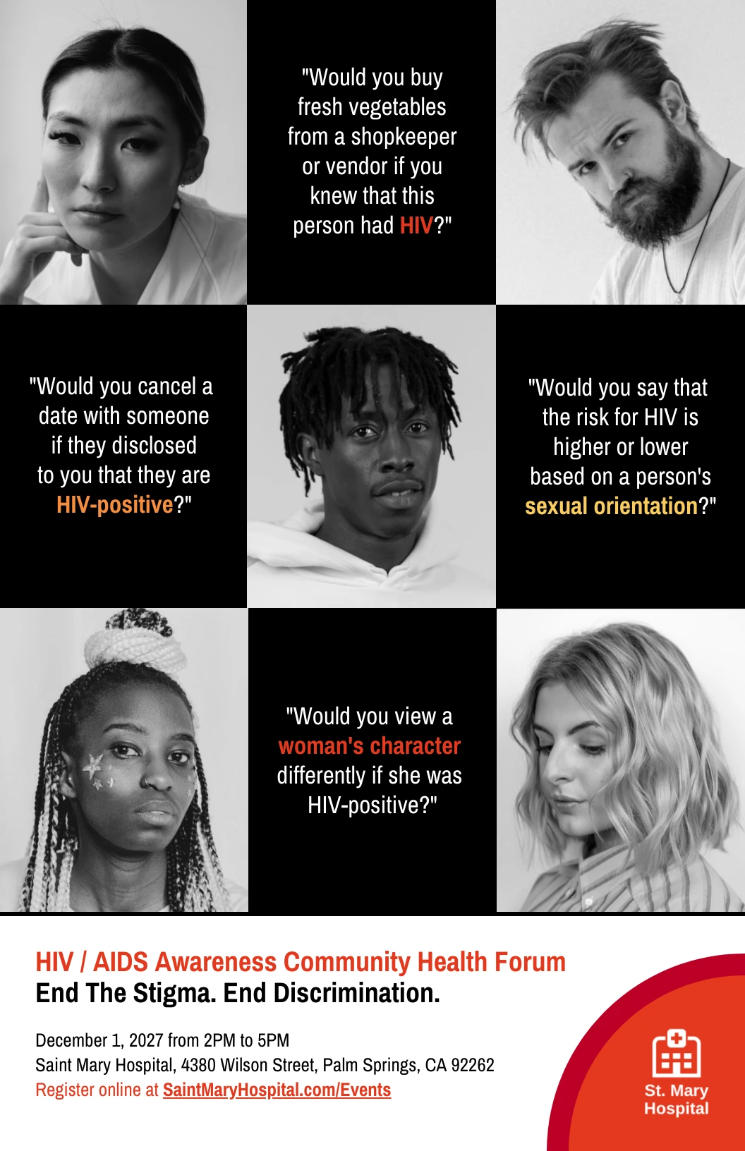 HIV Awareness Poster - Venngage