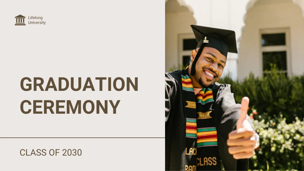 Simple Graduation Presentation Template - Venngage