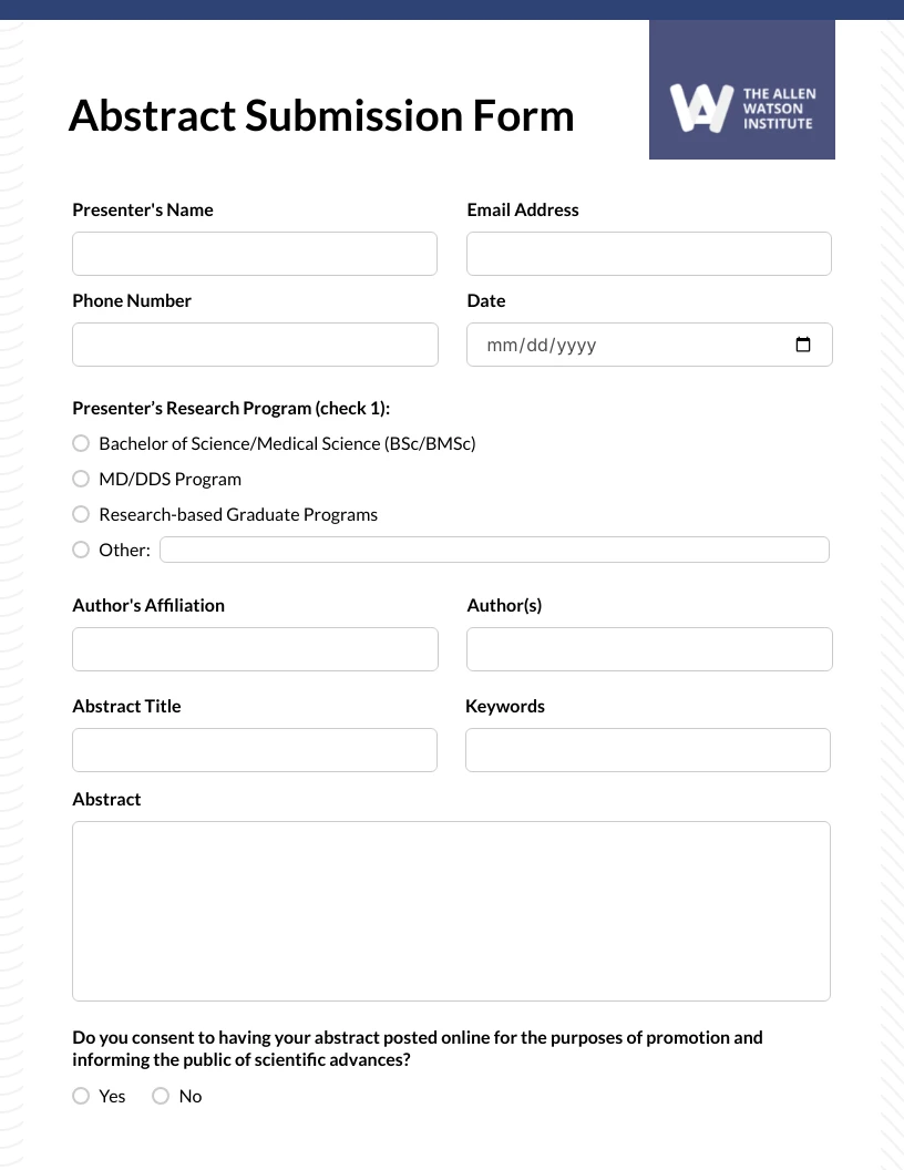 Minimalist University Abstract Form Template - Venngage