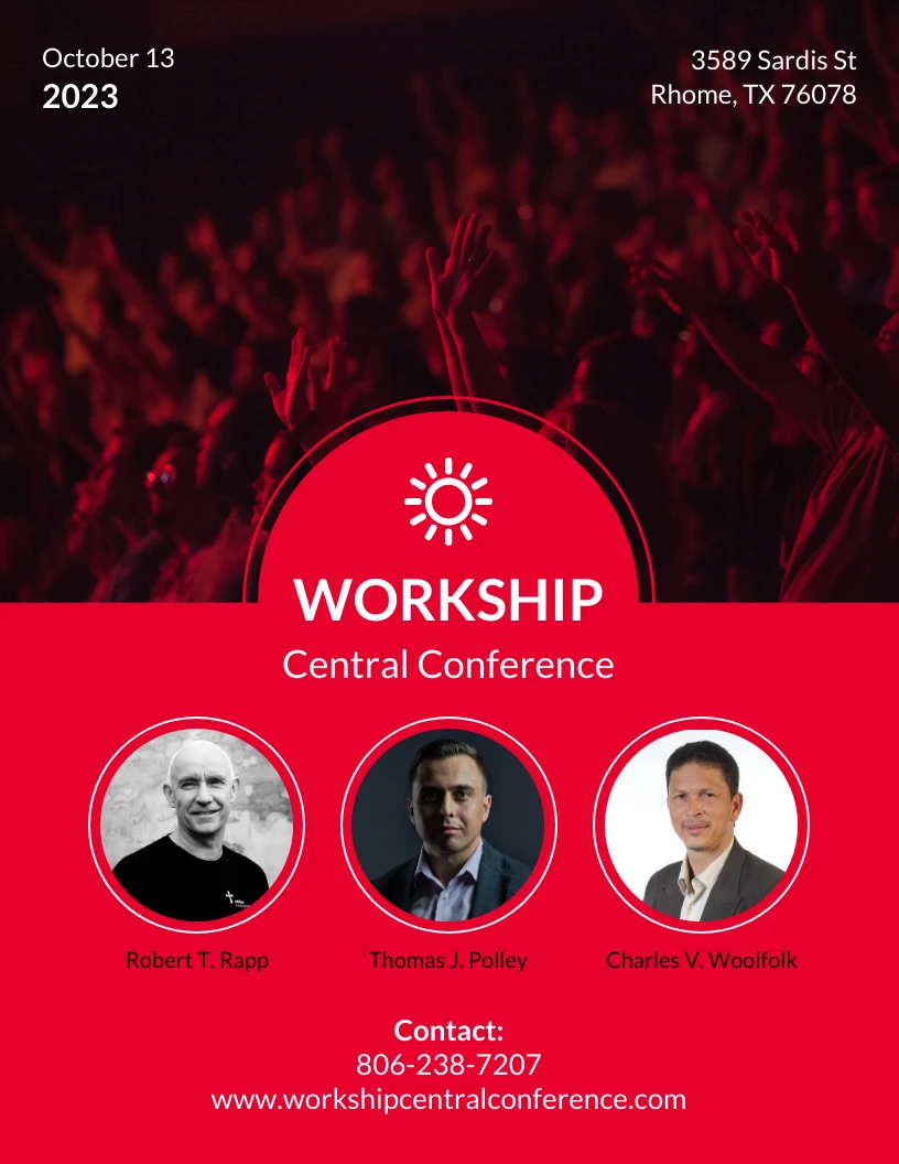 Church Conference Flyer Template - Venngage