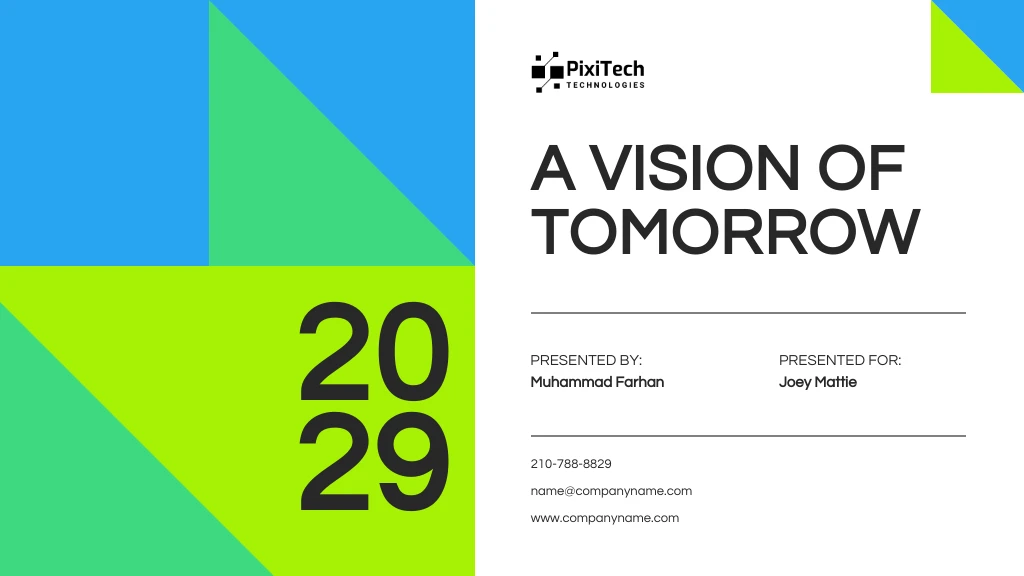 Modern Future Vision Presentation Template - Venngage