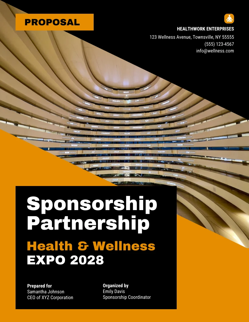 Sponsorship Partnership Proposal Template - Venngage