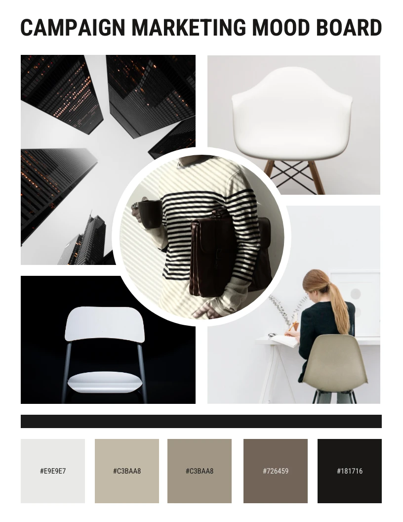 Neutral Marketing Mood Board - Venngage